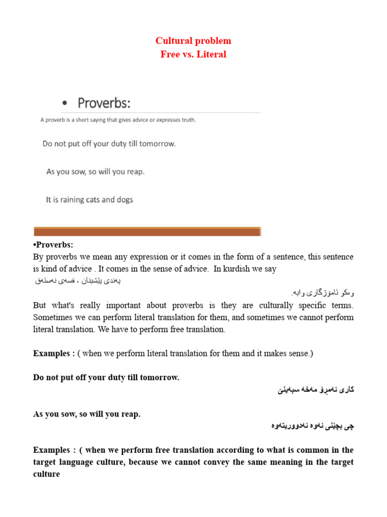 Translation 6, Cultural Problem | PDF