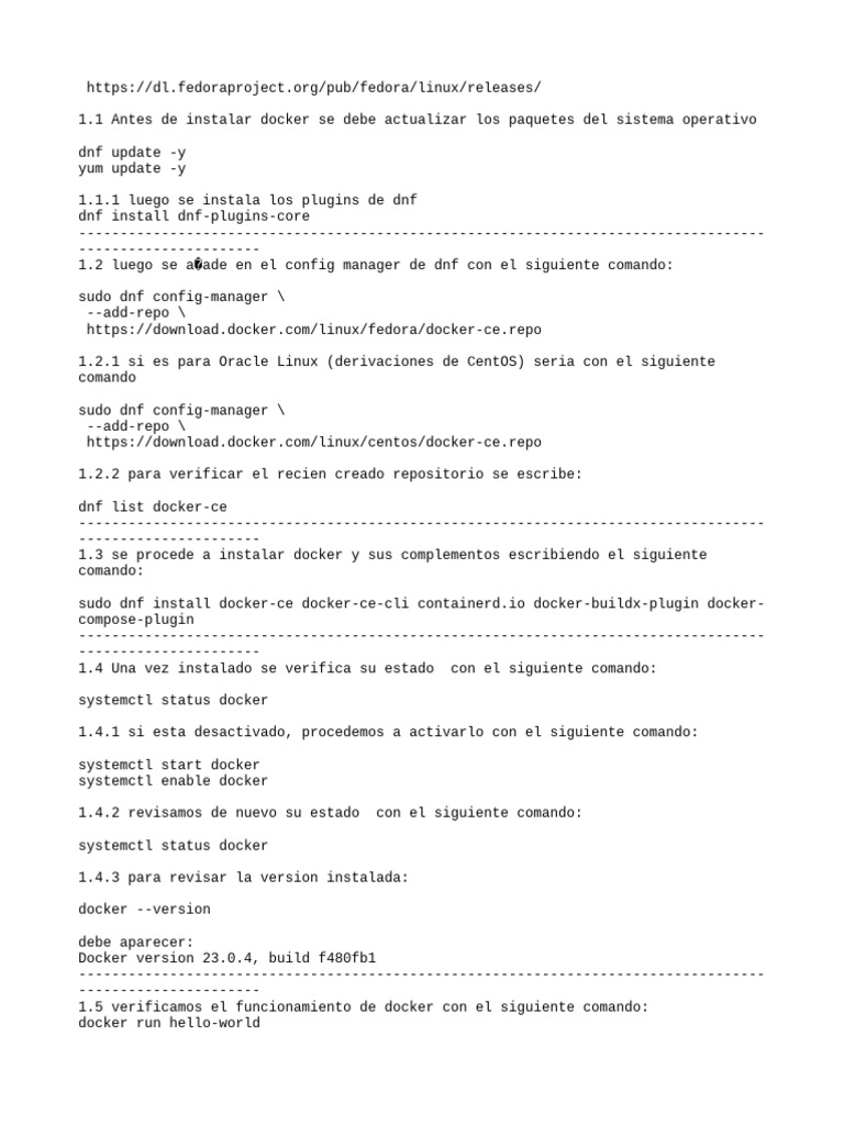 Manual Instalacion Docker | PDF