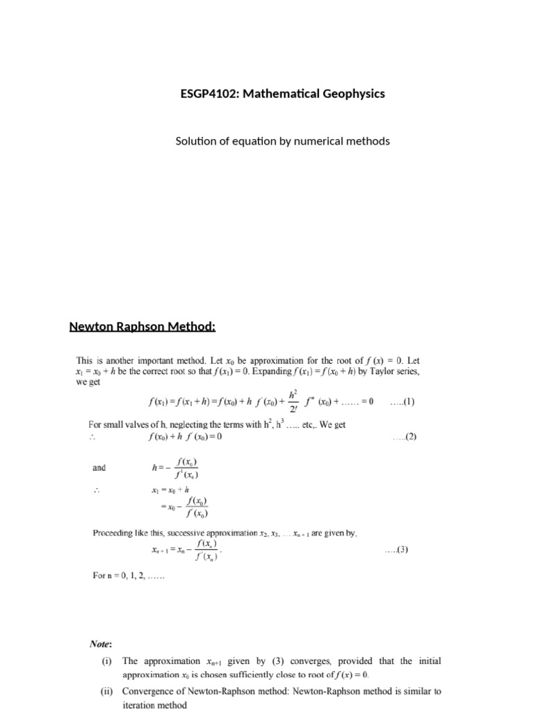 Mathematical Geophysics Lecture2 | PDF