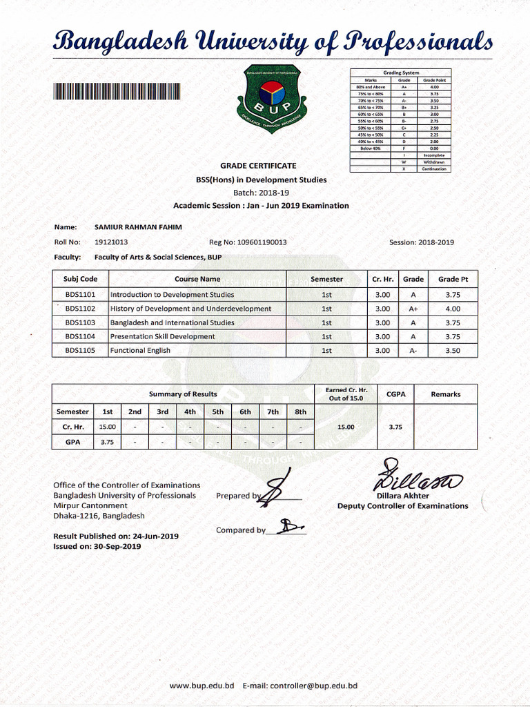 1st Semester | PDF