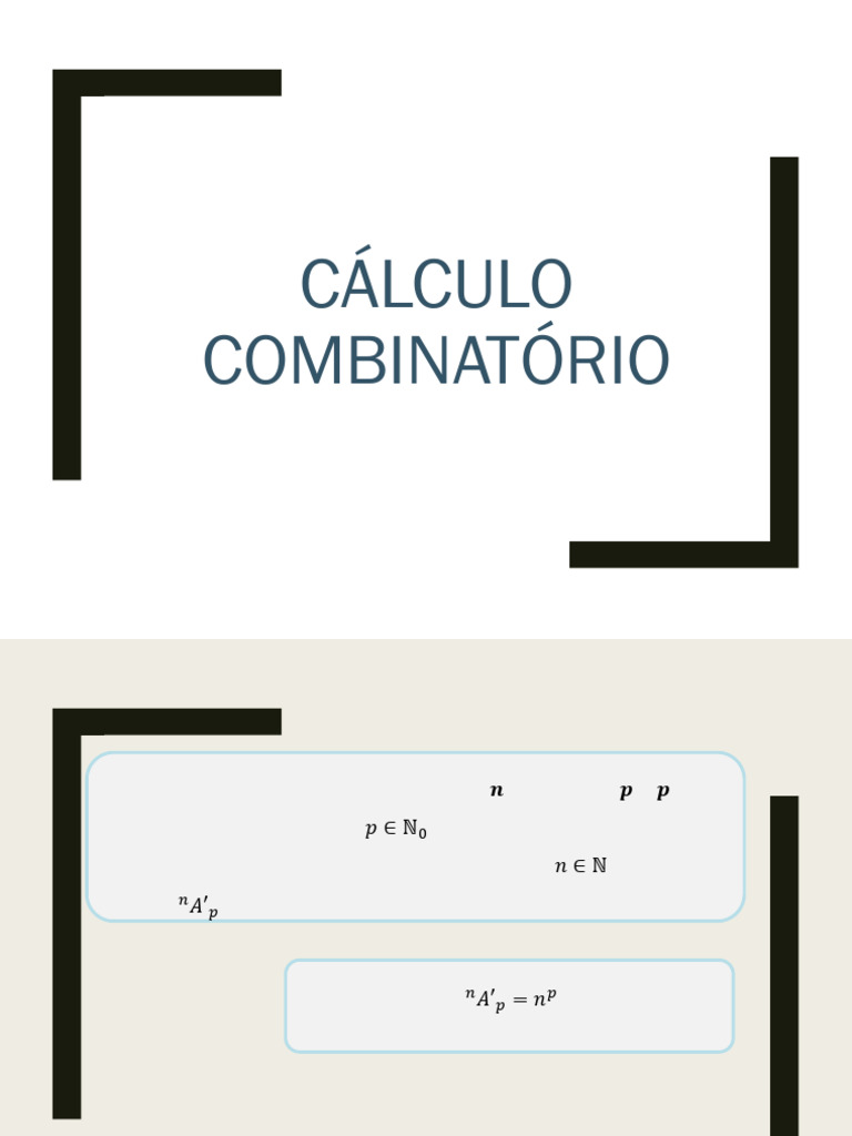 Cálculo Combinatório | PDF