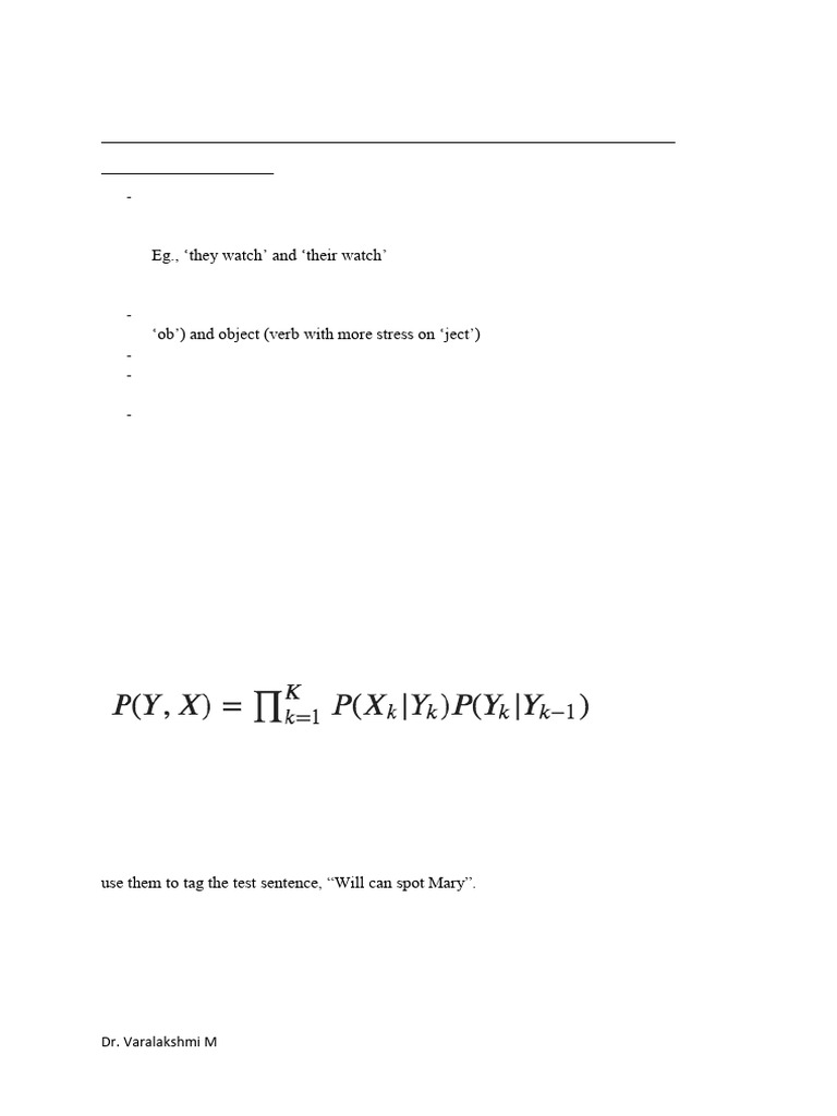 2.3 Parts of Speech Tagging | PDF