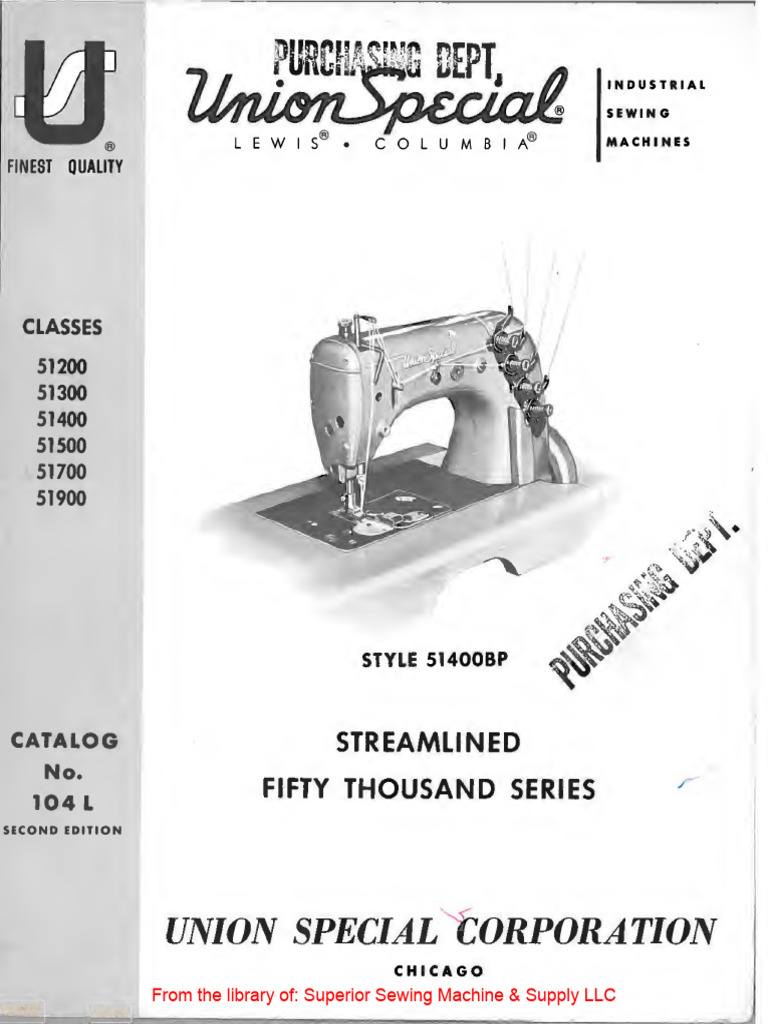 Union Special | PDF