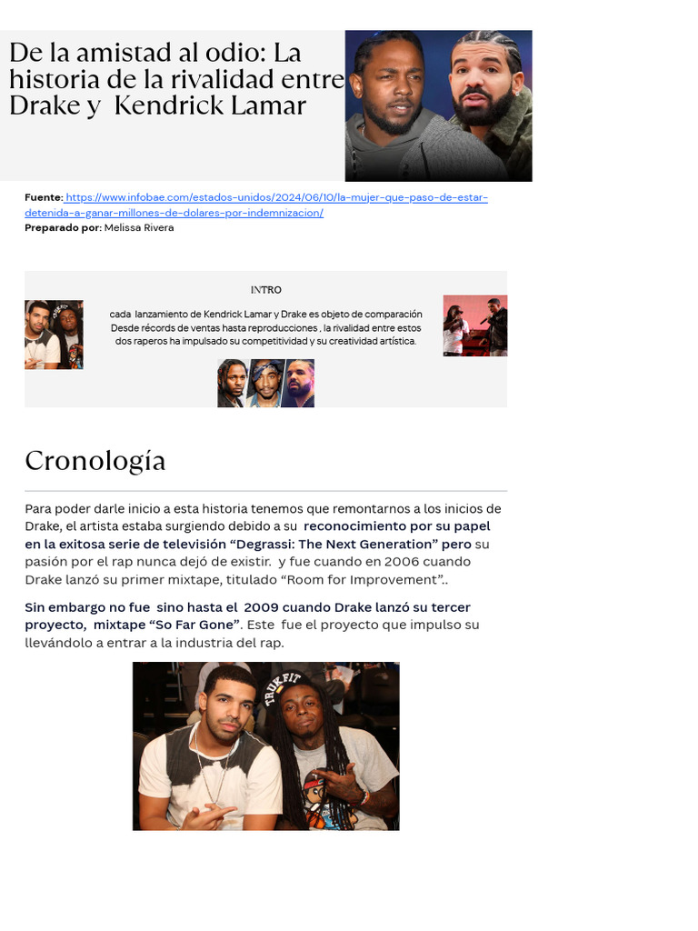 Kendrick Vs Drake PDF | PDF