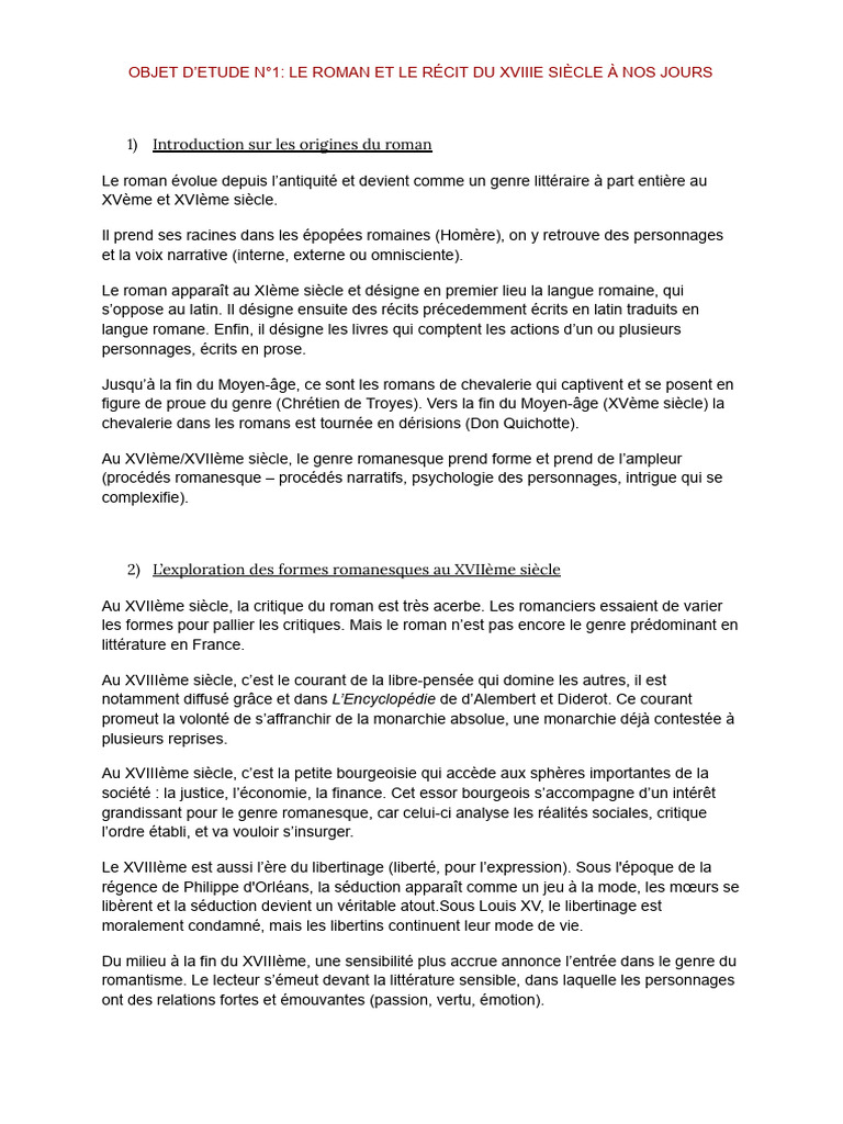Cours Francais | PDF