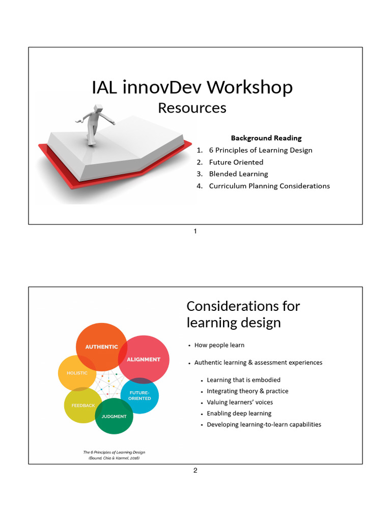 2024 01 30 InnovDev Pre-Workshop Reading | PDF