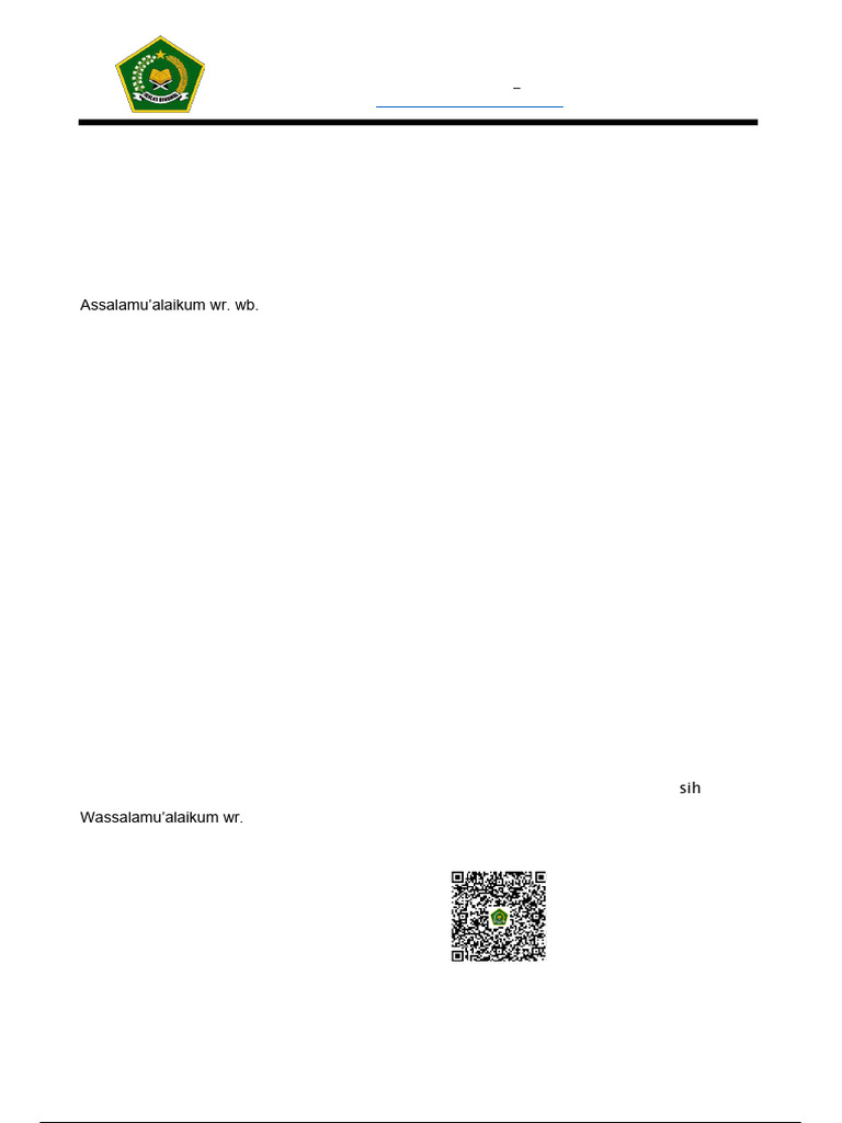 Surat Pemberitahuan Peserta PPG PAI Batch 2 2024 | PDF