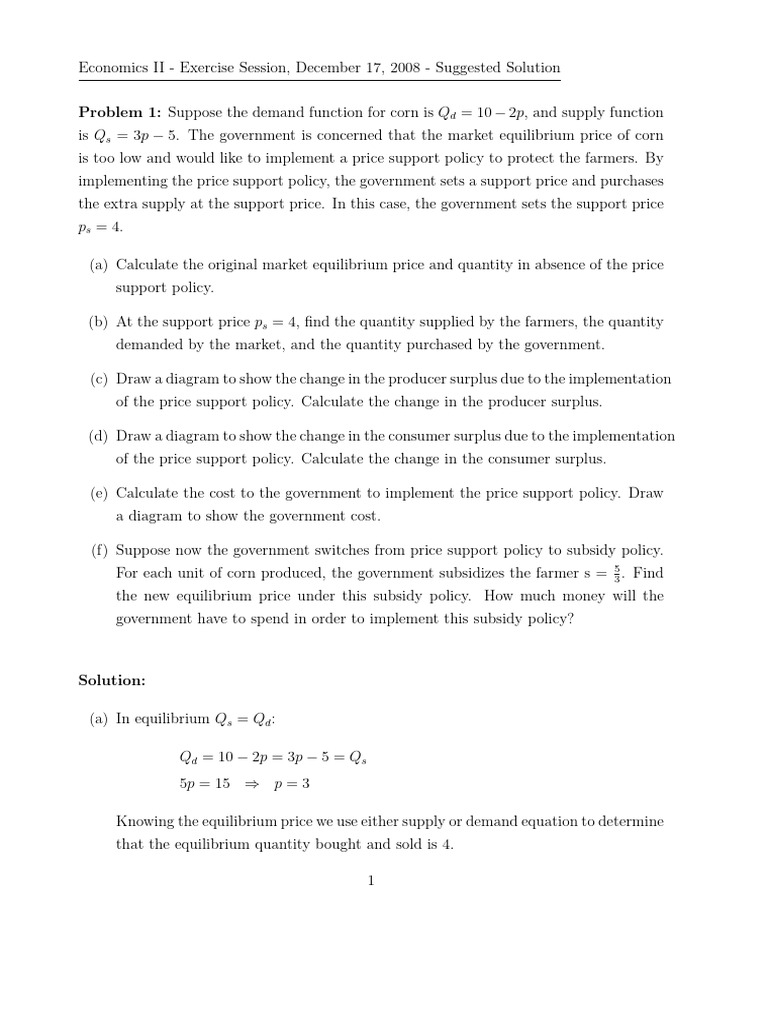 Econ 2 Es 5 Solution | PDF