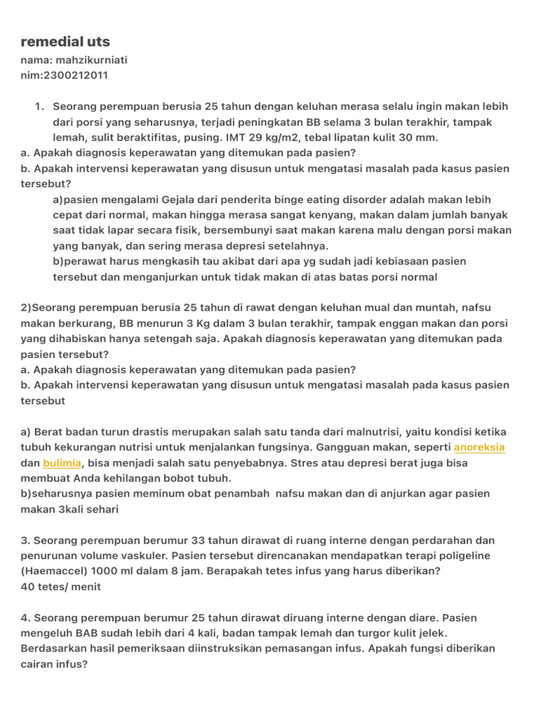 Remedial Uts 2 | PDF