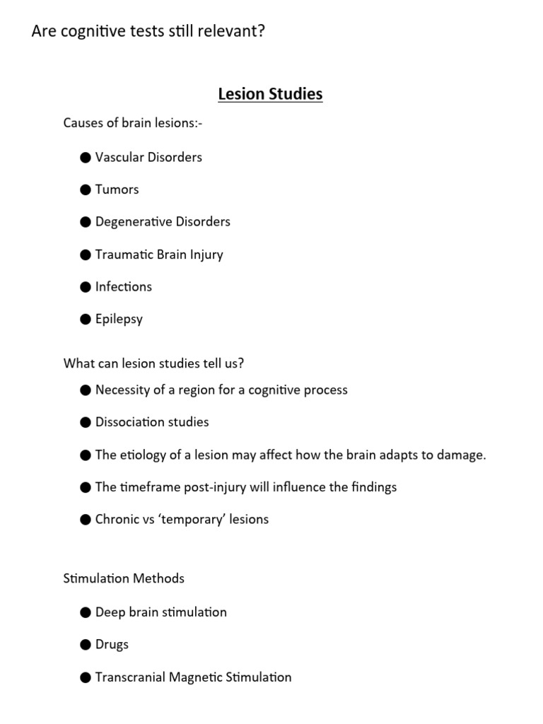 Cog. N Notes | PDF