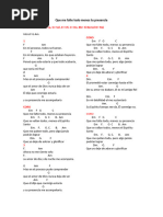 Que Me Falte Todo - Lyrics | PDF