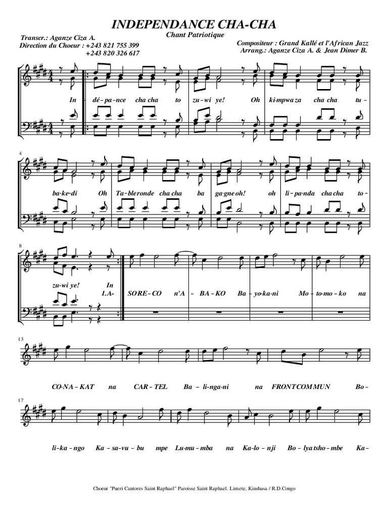 Indépendance Cha-Cha | PDF