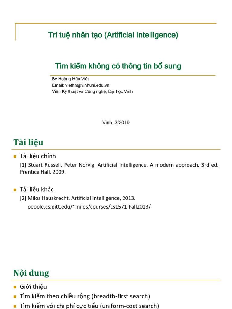 Lect. 4 - Uniformed-Search | PDF