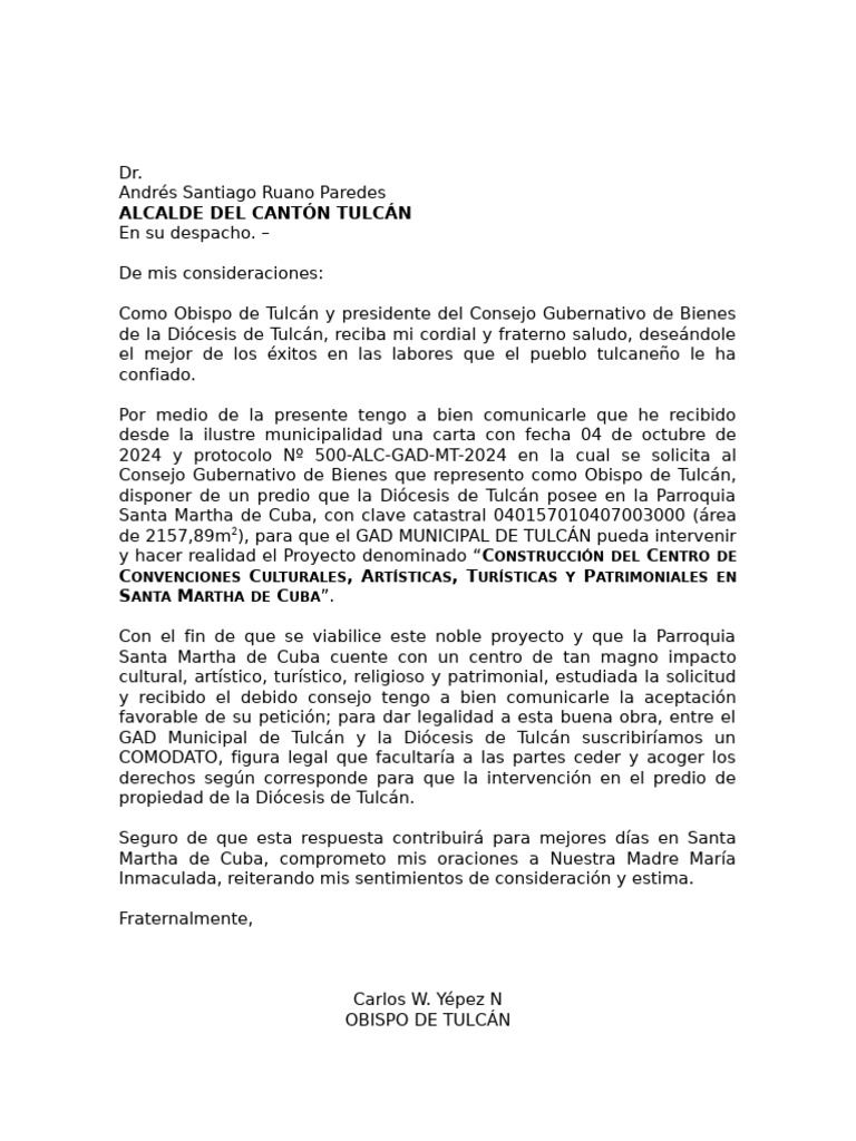 Modelo de Carta | PDF