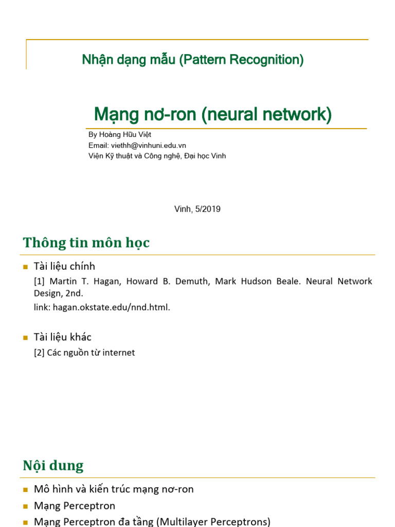 Lect. 10 - Neural - Network | PDF