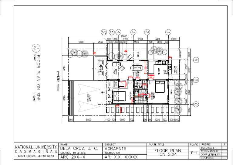 Agrapn1s F-1 Floor Plan On SDP 2 | PDF