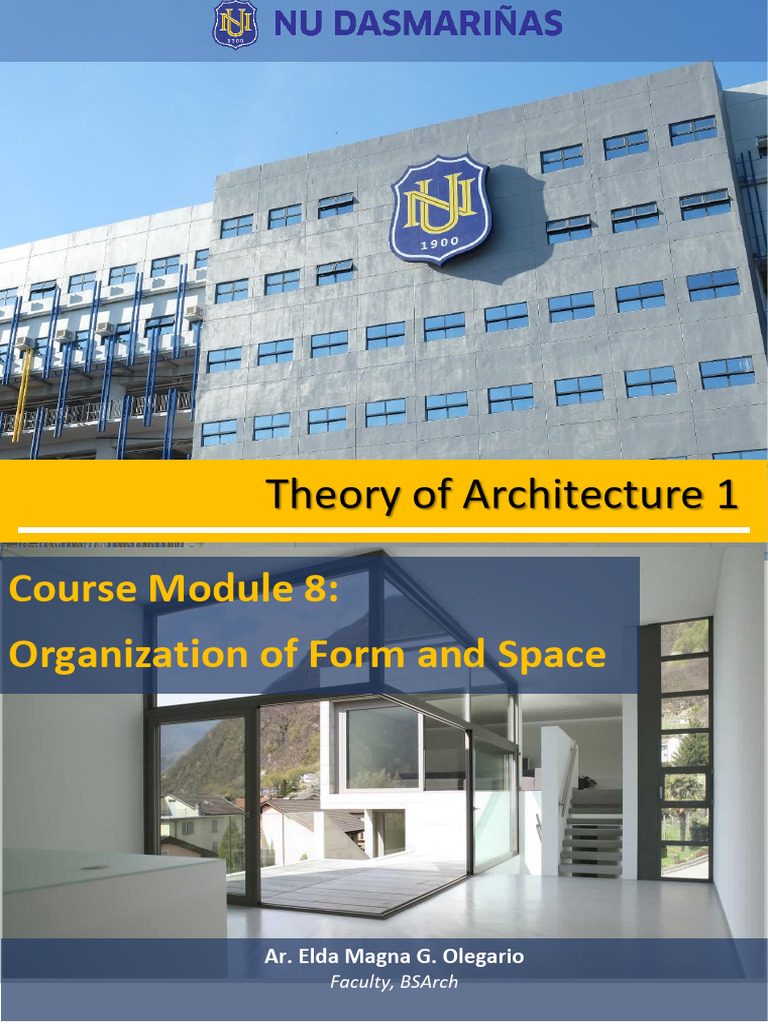 CM8 - TOA1 - Organization of Form and Space | PDF