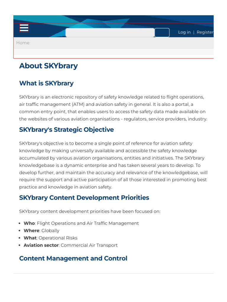 About SKYbrary - SKYbrary Aviation Safety | PDF