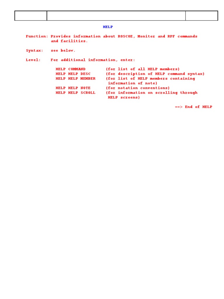 ROSCOE | PDF | String (Computer Science) | Variable (Computer Science)