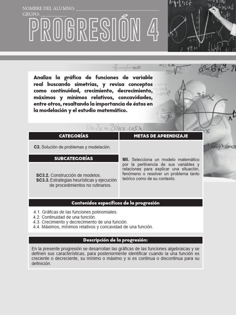 Progresion 4 - Actividades - Pensamiento 3 | PDF