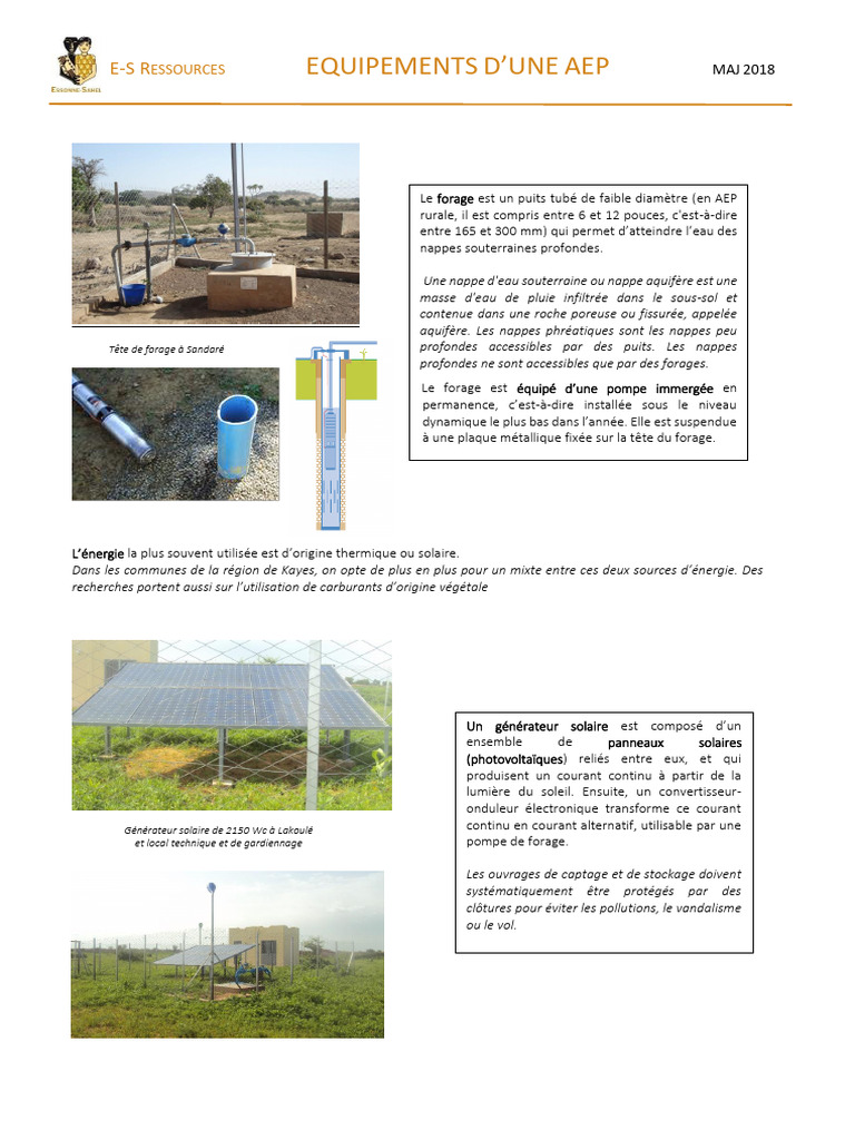 AEP 1 Equipement Site | PDF