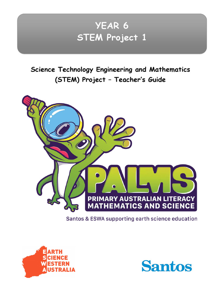 PALMS 6 STEM Project 1 - Teachers Guide | PDF