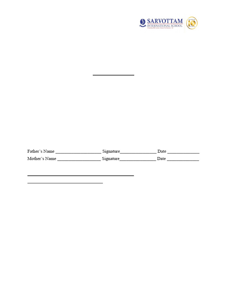 Consent Form Cbse Football Boys | PDF