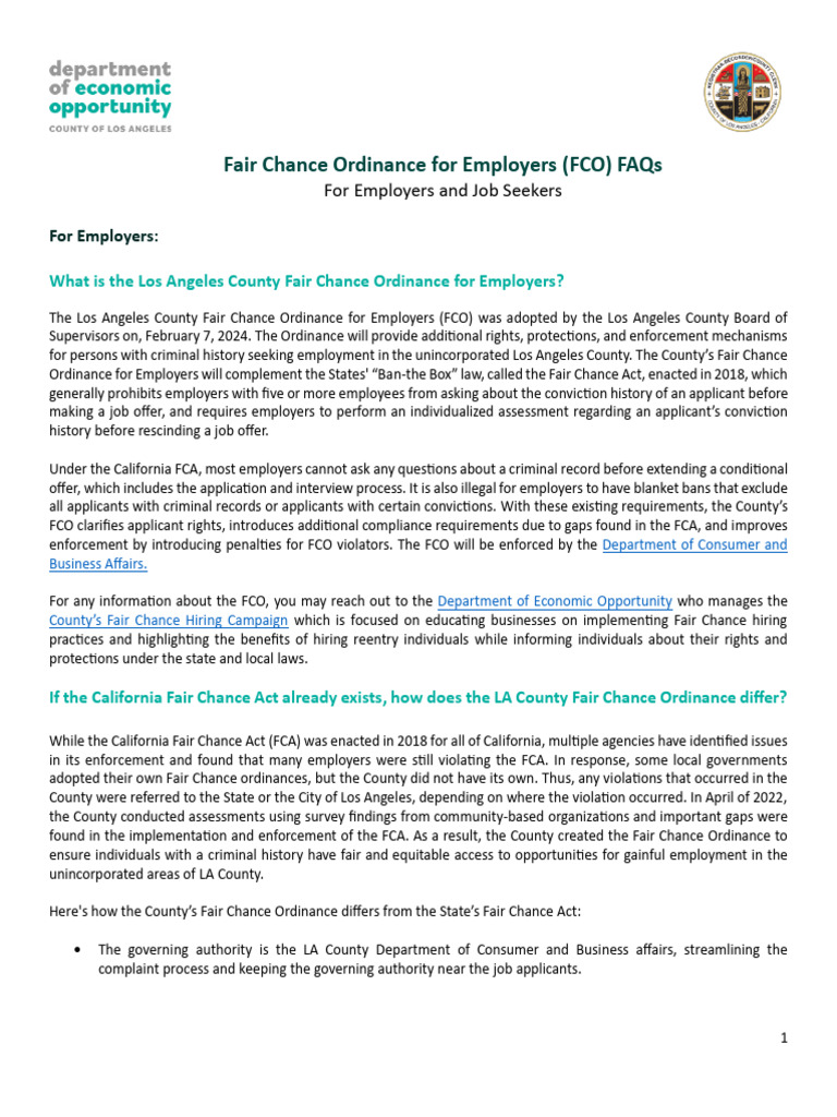 FCO FAQ Final Updated With Recommendations | PDF