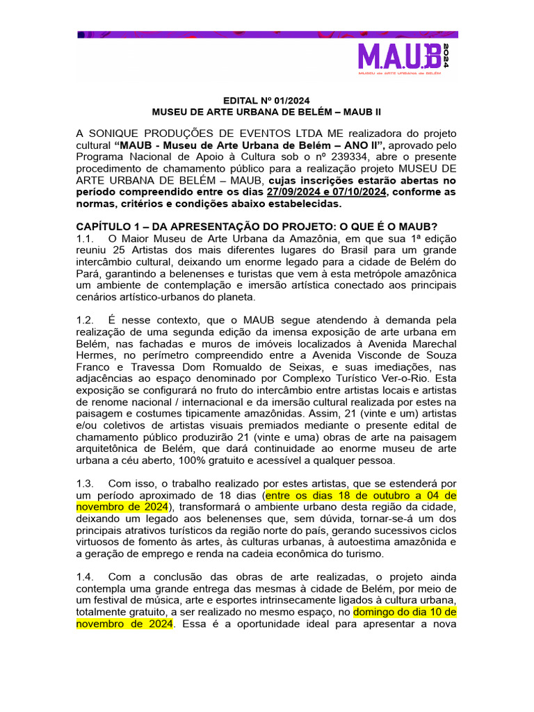 Edital Maub-2024 | PDF