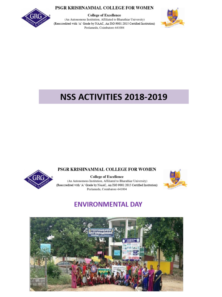 NSS 2018 2019 | PDF