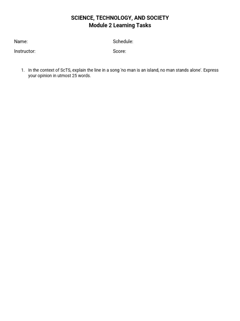 Module 2 Learning Task | PDF