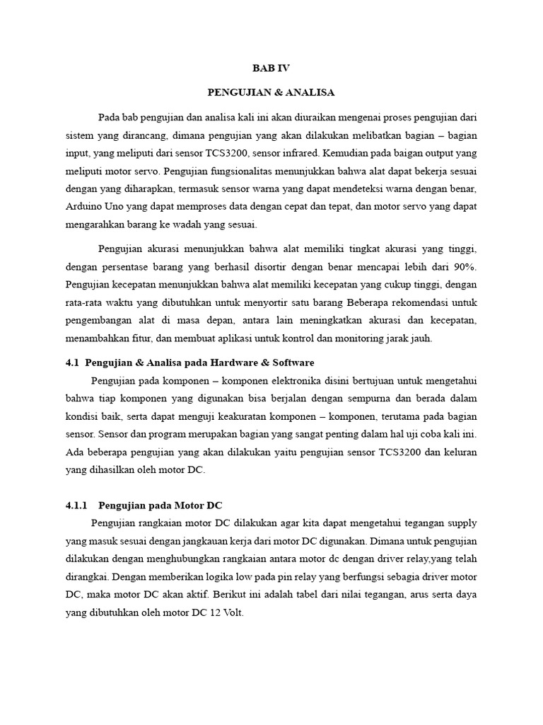 07 - Hadin Afrizal Faizun - BAB IV & V ANALISA Dan PENUTUPAN | PDF