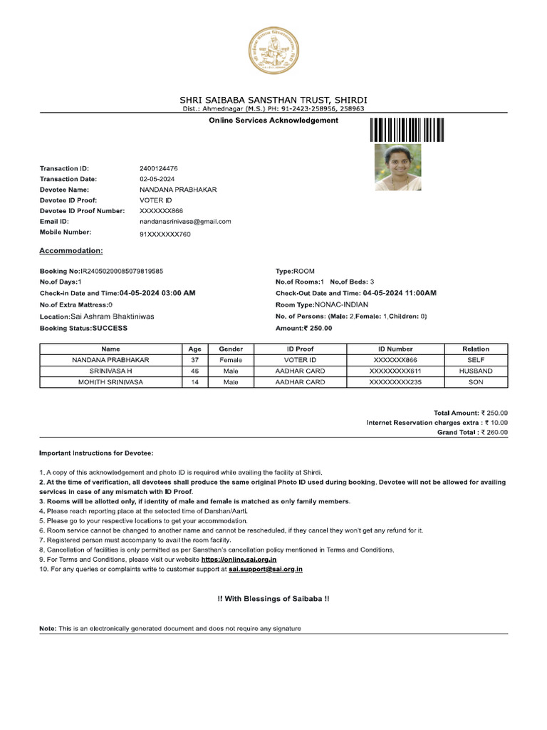 Saibaba Arathi | PDF
