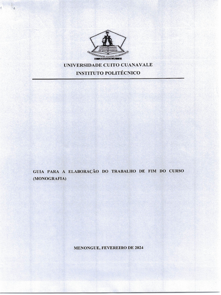 Guia para Elaboração de Monografia | PDF