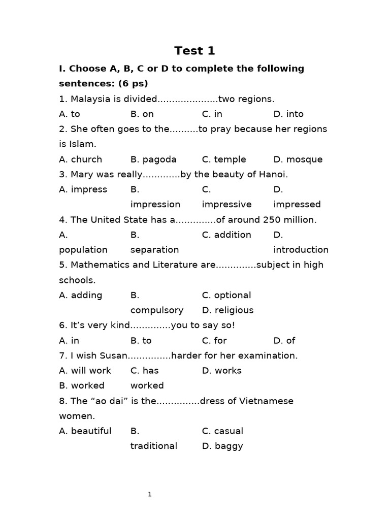 Test 1 | PDF