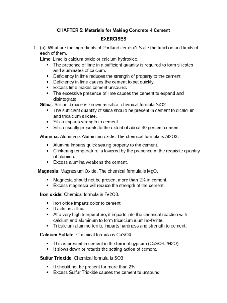 Chapter 5 Exercise Pdf