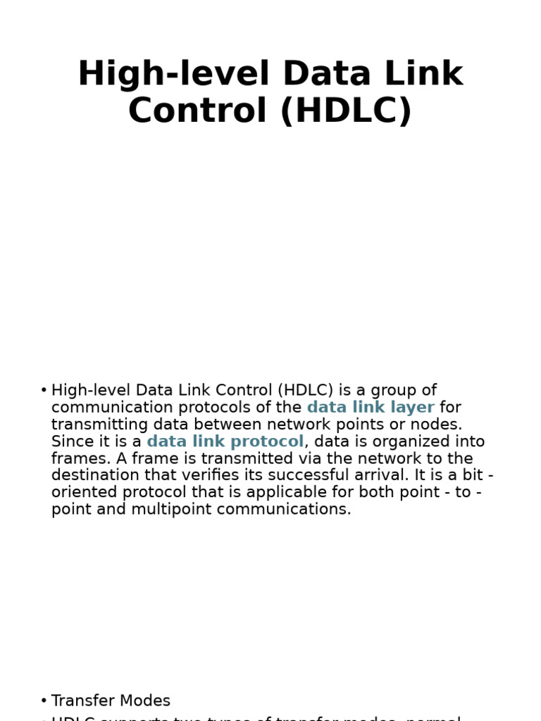 HDLC Computer Network | PDF