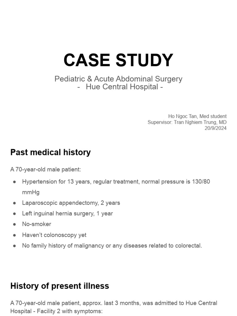 Case study-CRC | PDF