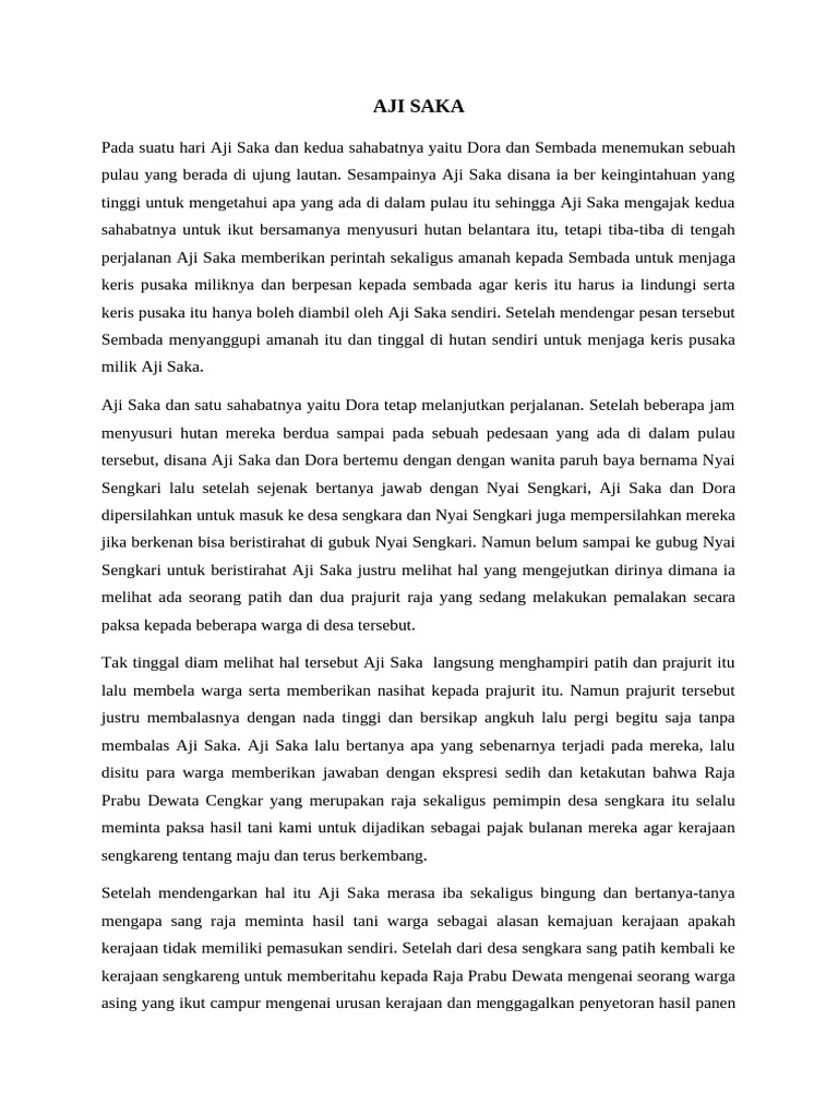 AJI SAKA Revisi Pertama Seri Jawa | PDF