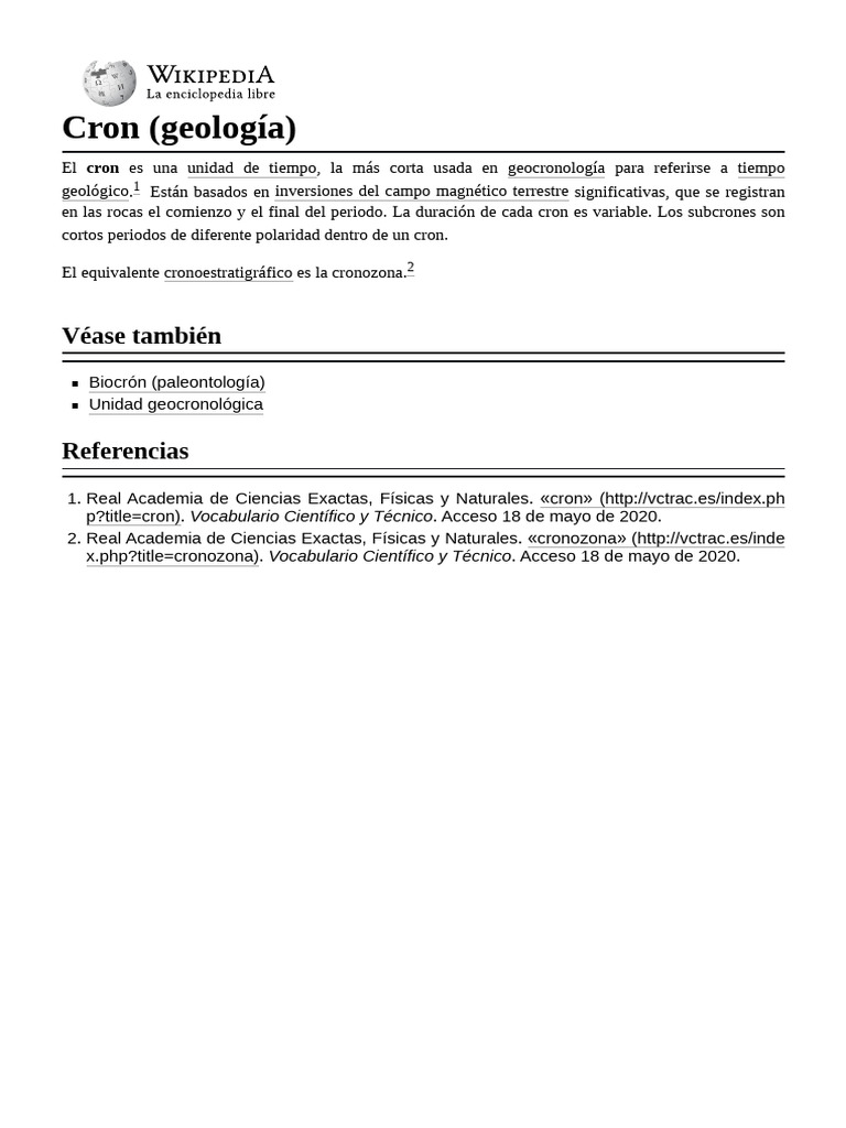 Cron (Geología) | PDF