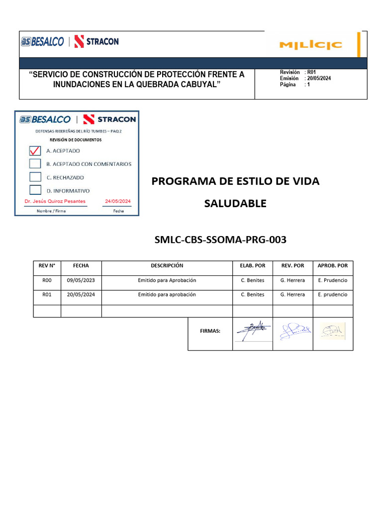 SMLC CBS Ssoma PRG 003 - R01 | PDF