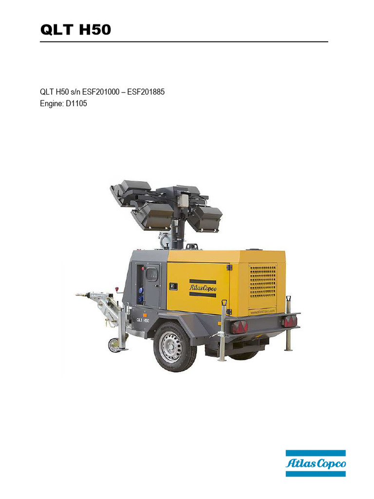Atlas Copco Light Tower Parts List h50 | PDF