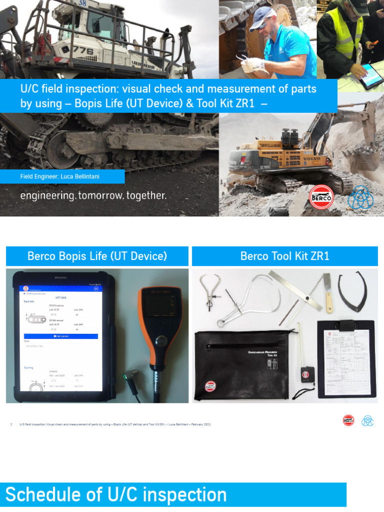 UC Field Inspection Guideline - Bopis Life (UT Device) & Tool Kit ZR1 | PDF
