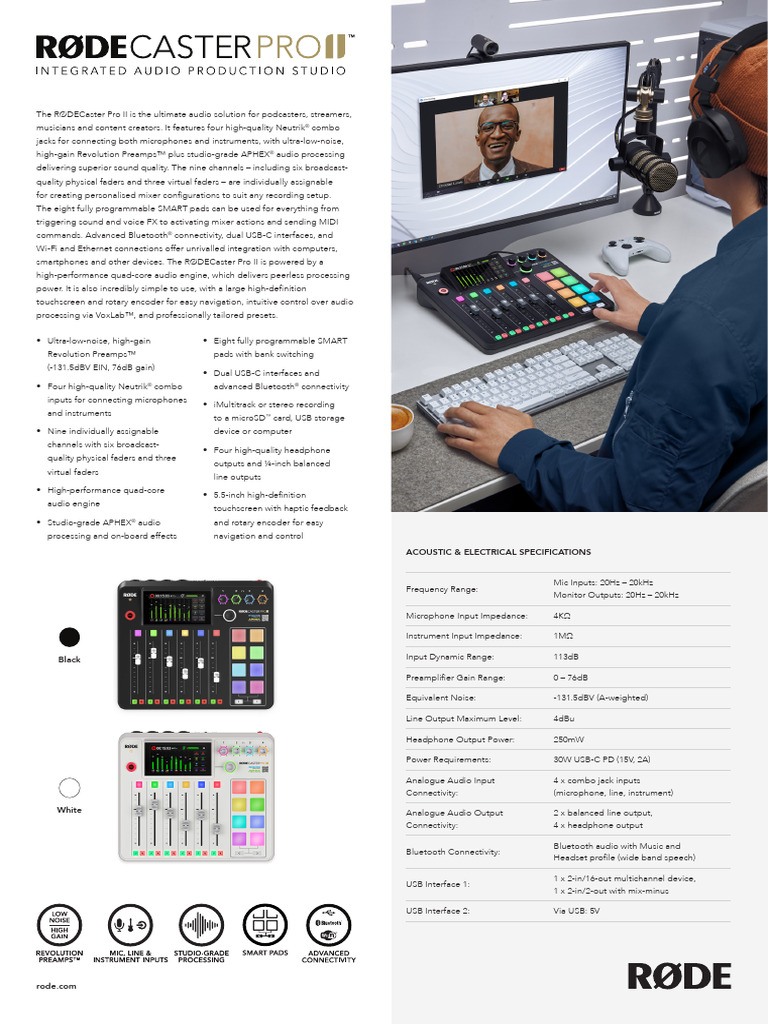 Roadcaster Pro 2 Informações | PDF