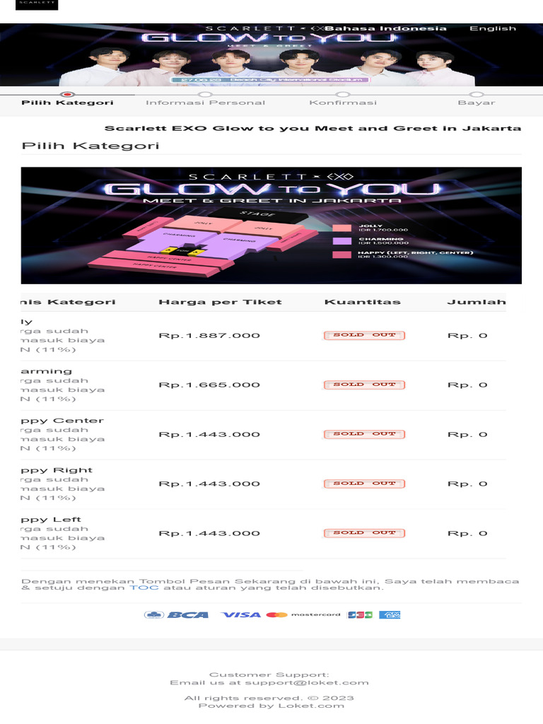 EXO Meet & Greet Jakarta Tickets | PDF
