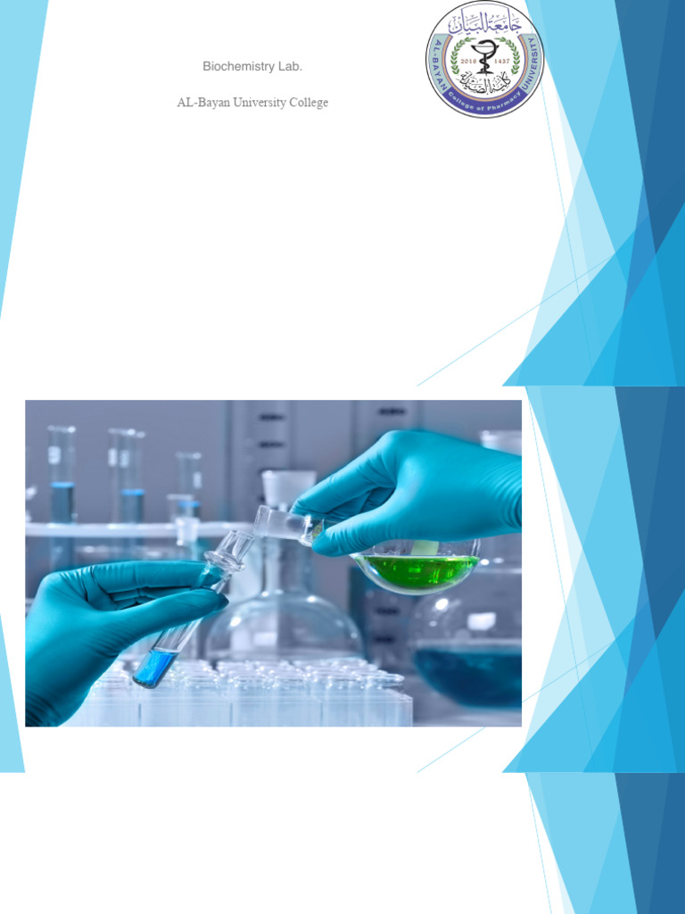 Biochemistry Lab.: AL-Bayan University College | PDF