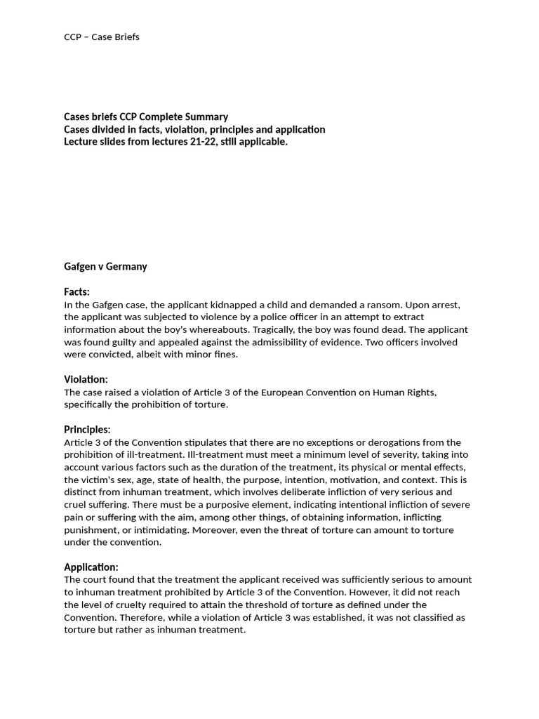 CASES Law Summary Criminal Procedure | PDF
