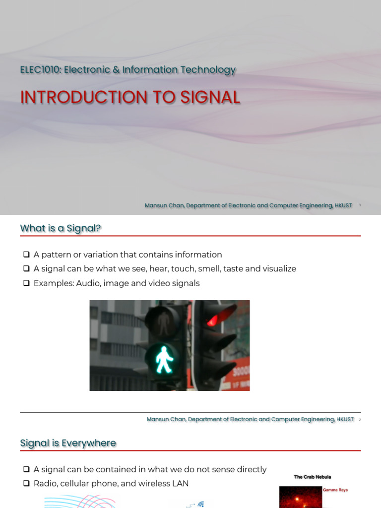 ELEC1010 Lecture 2 | PDF