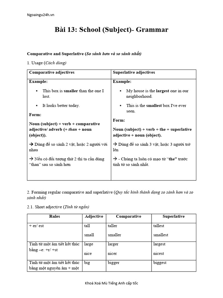 Bài13 Grammar | PDF