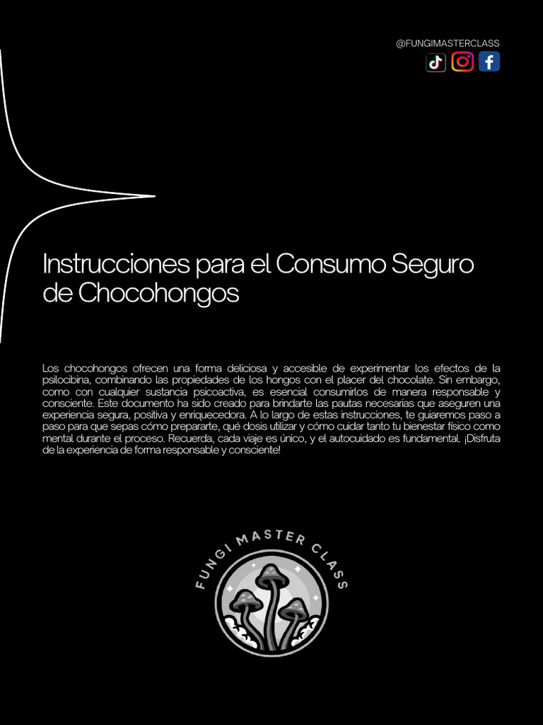 Instrucciones Chocohongos | PDF | Psilocibina | Experiencia